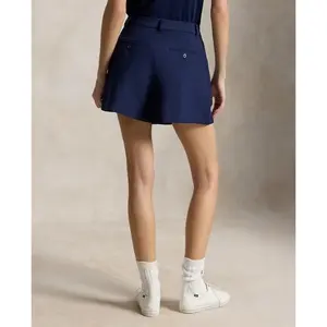 Ralph Lauren Stretch-twill Pleated Shorts - Refined Navy