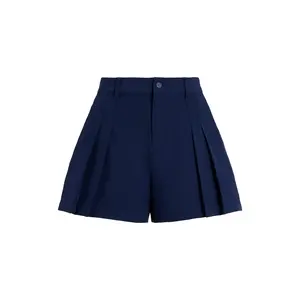 Ralph Lauren Stretch-twill Pleated Shorts - Refined Navy