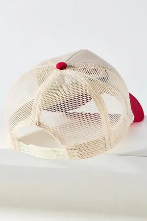 WORN/WEST Trucker Hat - Beige/red