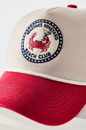 WORN/WEST Trucker Hat - Beige/red