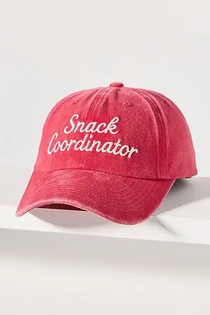 WORN/WEST Embroidered Baseball Cap - Red