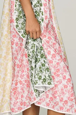 English Factory Colorblock Floral Midi Dress