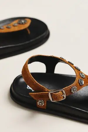 Seychelles Studded T-strap Sandals