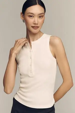 Sanctuary Friday Rib Tank Top - Ivory