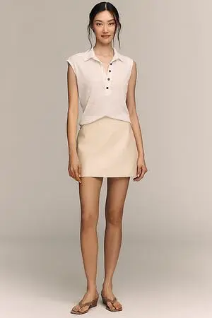 Sanctuary Collared Muscle Tee - White