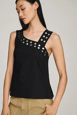 Maeve Asymmetric Hardware Tank Top