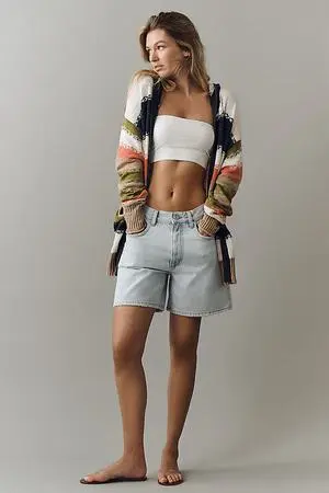 PILCRO Striped Hooded Cardigan