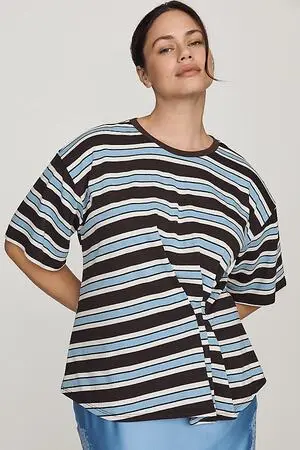 PILCRO Pleated Waist T-shirt