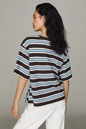 PILCRO Pleated Waist T-shirt