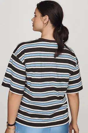 PILCRO Pleated Waist T-shirt