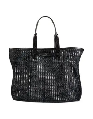 Dolce & Gabbana Raffia And Leather Shopper Bag