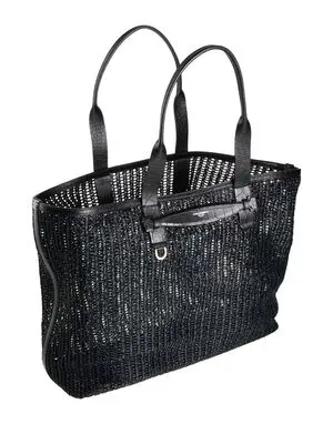 Dolce & Gabbana Raffia And Leather Shopper Bag