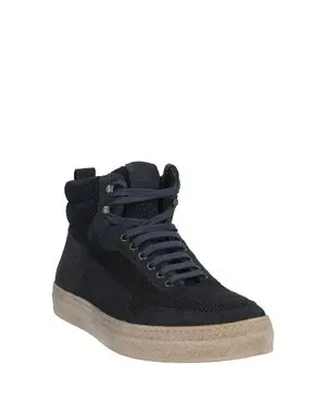 FABIANO RICCI High-top Sneakers In Suede And Textile Fibers