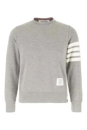 Thom Browne Crewneck Sweatshirt With Signature Stripes - Multicolor