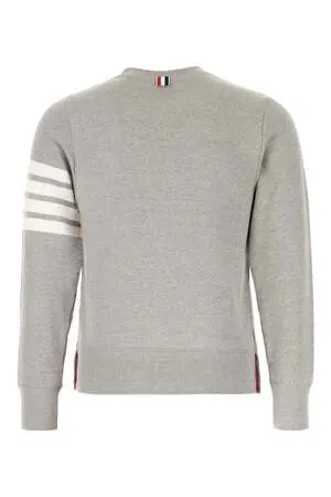 Thom Browne Crewneck Sweatshirt With Signature Stripes - Multicolor