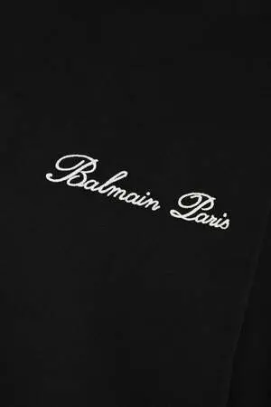 Balmain Embroidered Logo Hoodie