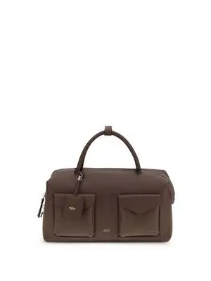 Max Mara Holdall Cargo Leather Handbag - Brown