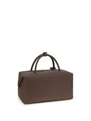 Max Mara Holdall Cargo Leather Handbag - Brown