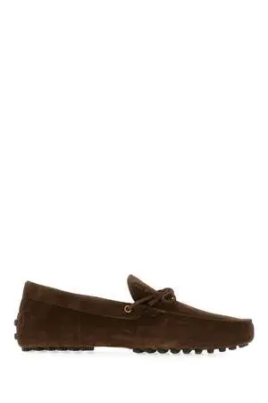 TOD'S Suede Loafers With Tie Fastening - Multicolor