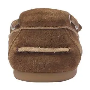 Miu Miu Suede Faded Deck Loafers - Brown
