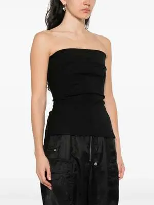 Rick Owens Strapless Top With Exposed Back Zip