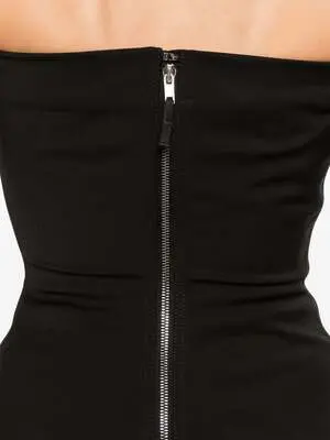Rick Owens Strapless Top With Exposed Back Zip
