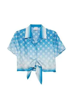 Casablanca Diamond Monogram Tie Shirt