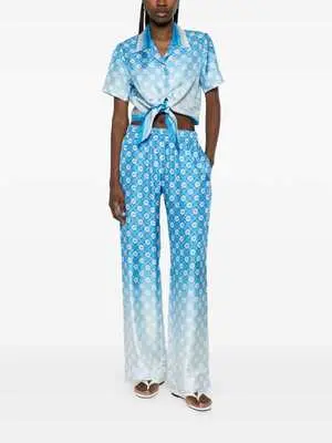 Casablanca Diamond Monogram Tie Shirt