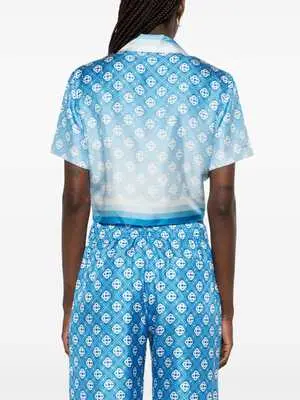 Casablanca Diamond Monogram Tie Shirt