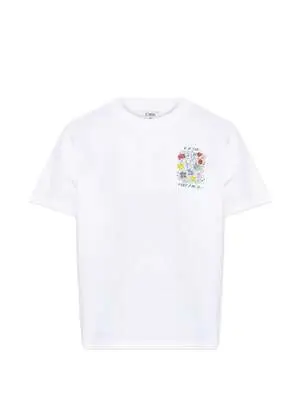 Casablanca Short-sleeved T-shirt With Graffiti Print