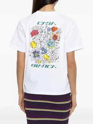 Casablanca Short-sleeved T-shirt With Graffiti Print