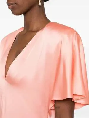 Stella McCartney Asymmetrical V-neck Midi Dress - Multicolor