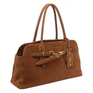 Miu Miu Suede Shoulder Bag - Brown