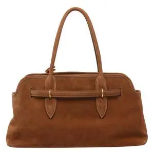 Miu Miu Suede Shoulder Bag - Brown