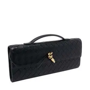 Bottega Veneta Andiamo Clutch - Black