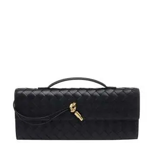 Bottega Veneta Andiamo Clutch - Black