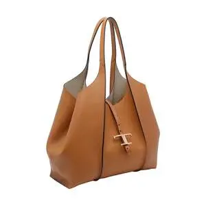TOD'S Medium T-timeless Shopping Bag - Brown