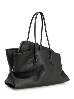 Attico Medium La Passeggiata Shoulder Bag - Black