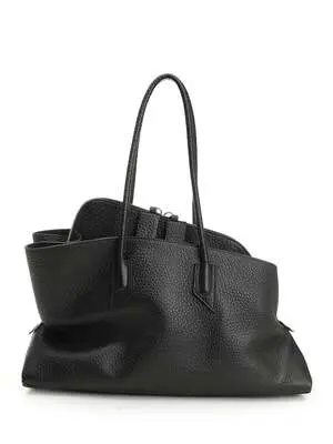 Attico Medium La Passeggiata Shoulder Bag - Black