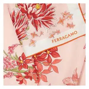FERRAGAMO Spring Print Silk Foulard
