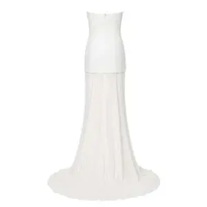Sportmax Halter Neck Sleeveless A-line Pleated Transparent Effect Dress