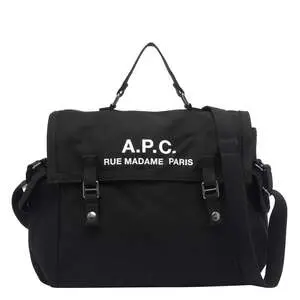 A.p.c. Besace Recuperation Handbag - Black