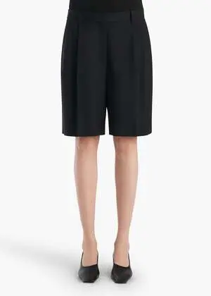 Khaite Auggie Wool Shorts