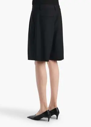 Khaite Auggie Wool Shorts