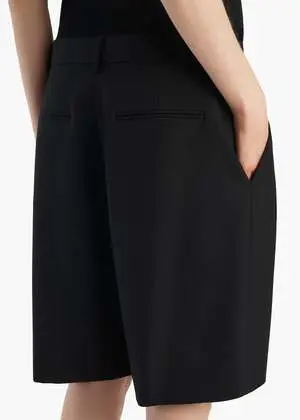 Khaite Auggie Wool Shorts