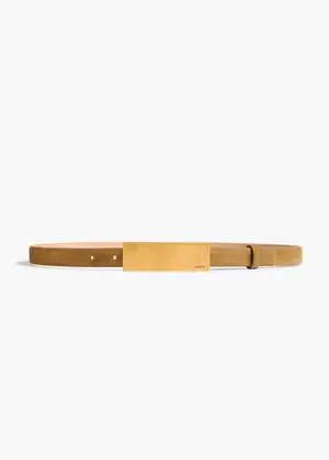 Khaite Berlin Belt In Suede Mud