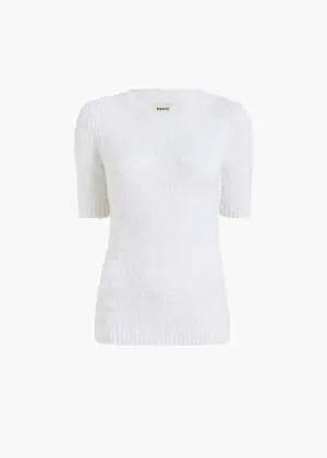 Khaite KHAITE Cam Top In Eyelash Yarn Glaze