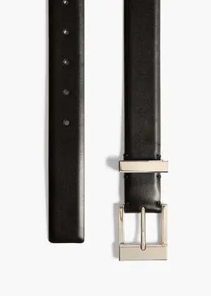 Khaite Medium Manhattan Belt In Leather - Black