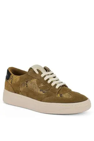 GIUSEPPE ZANOTTI Low Top Sneakers With Reptile Print Accents