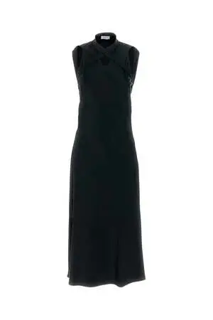 Off-White Sleeveless Midi Dress